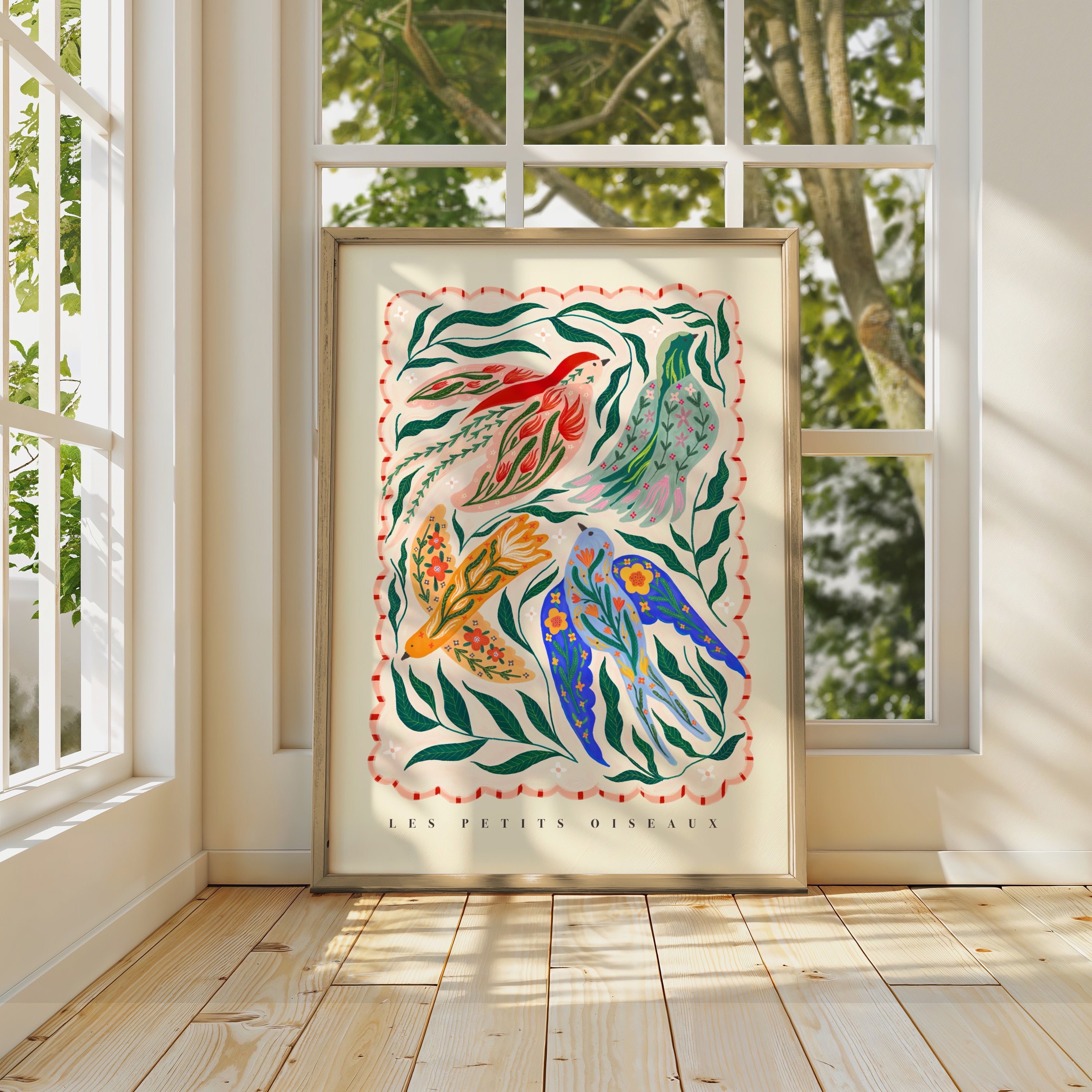 Four Little Birds | Unframed – Kate Fox Design